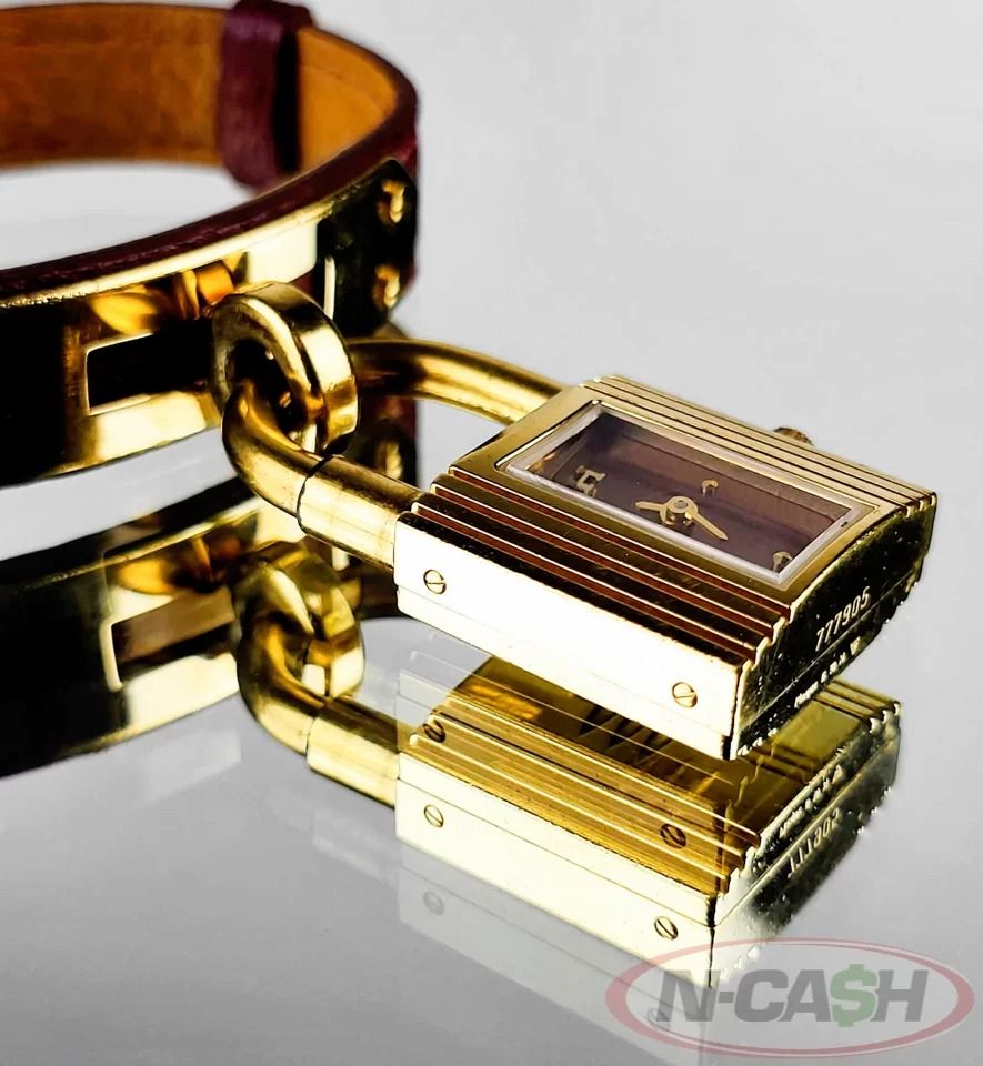 Hermes Kelly Lock Red Dial GHW Watch, Luxury, Watches on Carousell
