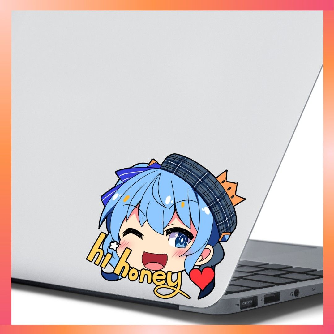 Hololive Hoshimachi Suisei Waterproof Sticker, Hobbies & Toys ...