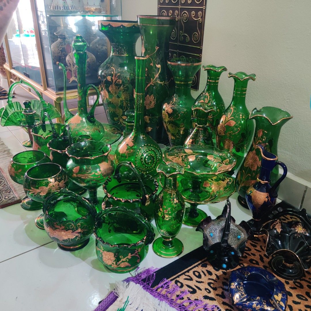 Vintage Iranian Glass, Furniture & Home Living, Home Decor, Vases ...