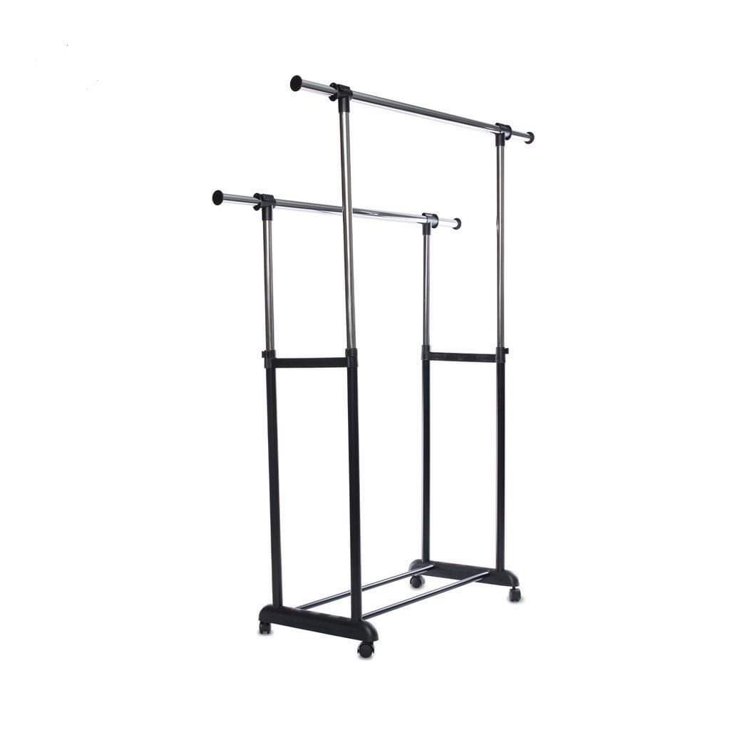 Living Master Mobile Clothes Rack Double, Furniture & Home Living ...