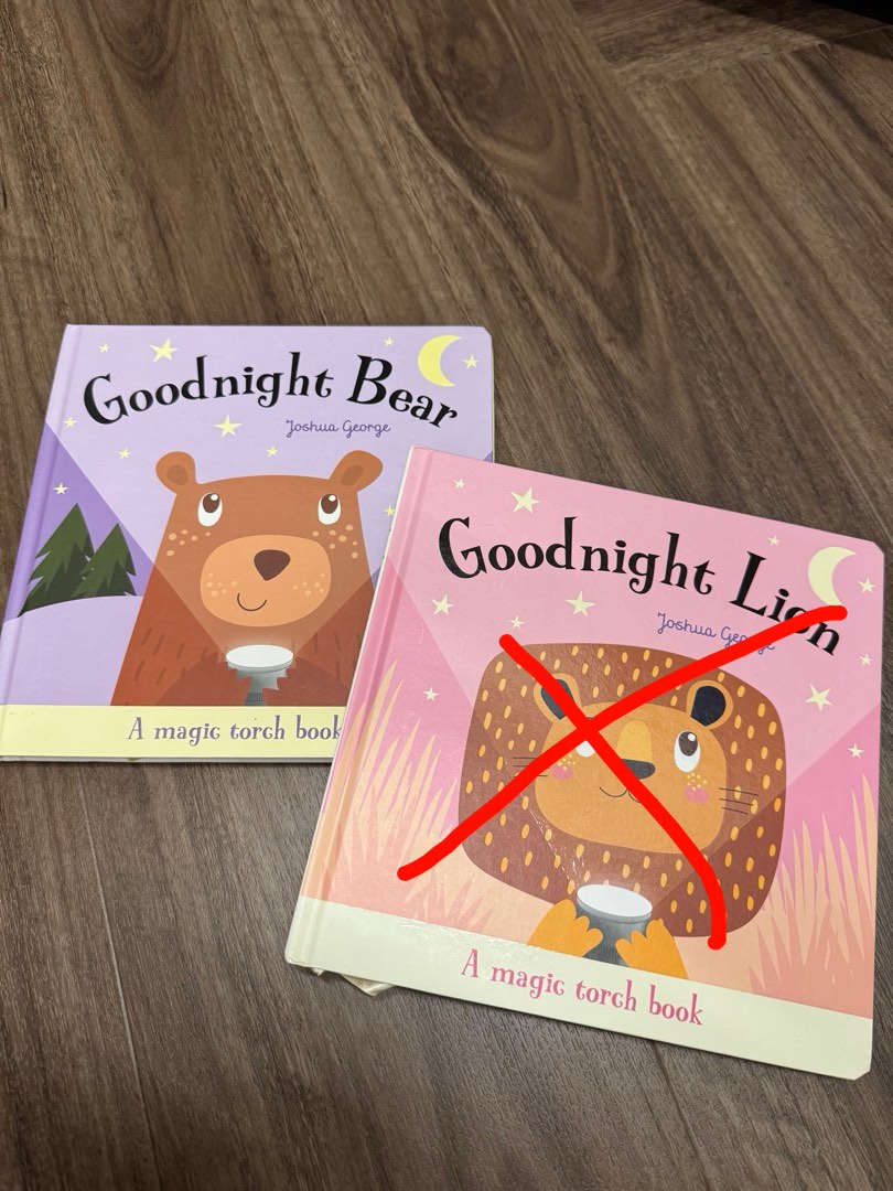 Magic Torch Books Goodnight Bear, Hobbies & Toys, Books & Magazines ...