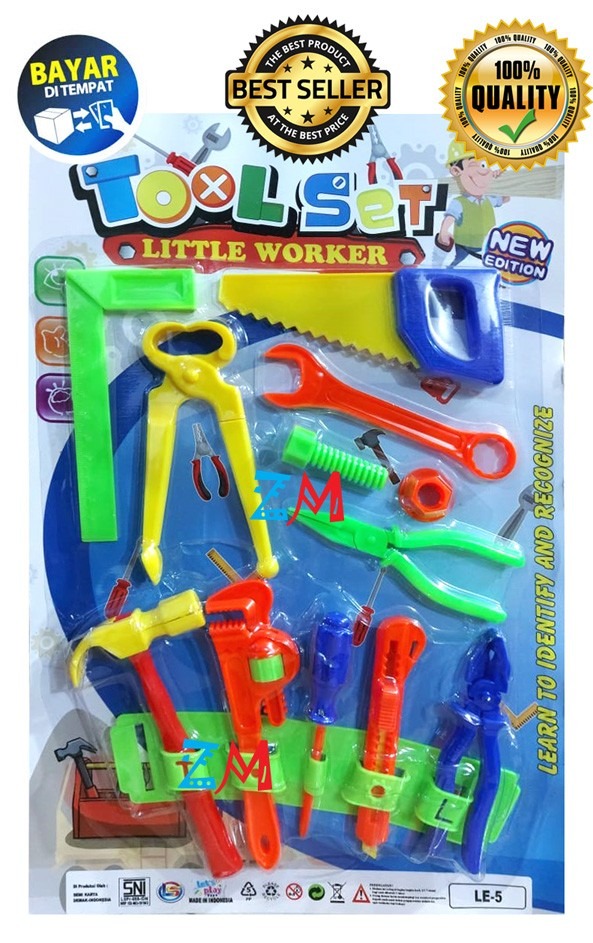 MAINAN ANAK TOOL BOX LE 5 - PERALATAN PERTUKANGAN MK, Toys ...
