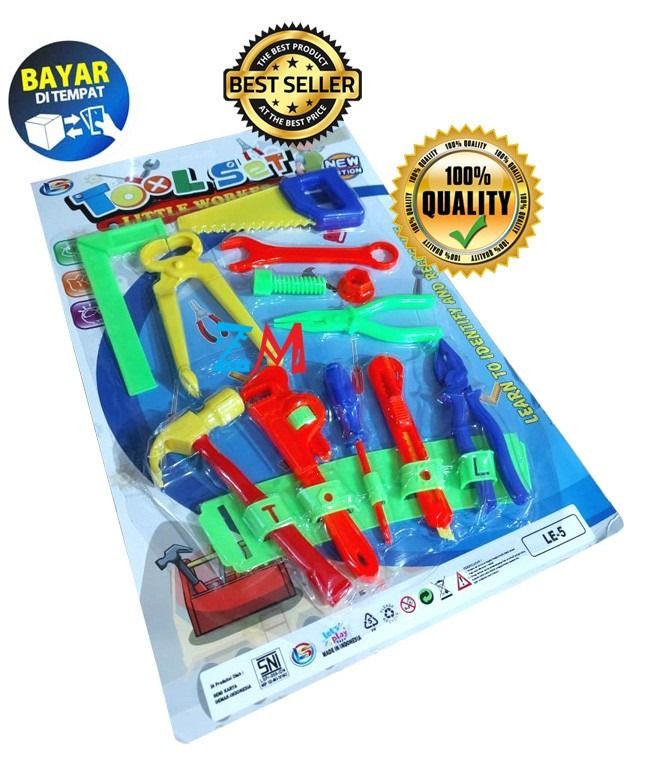 MAINAN ANAK TOOL BOX LE 5 - PERALATAN PERTUKANGAN MK, Toys ...