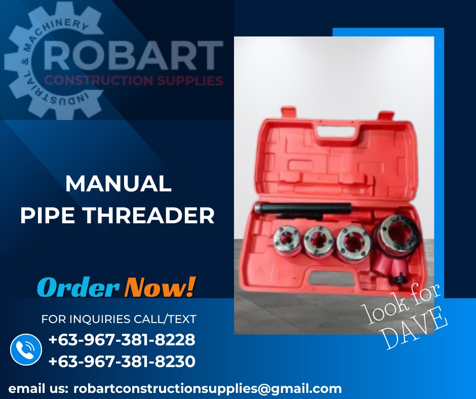 MANUAL PIPE THREADER, Commercial & Industrial, Construction Tools ...
