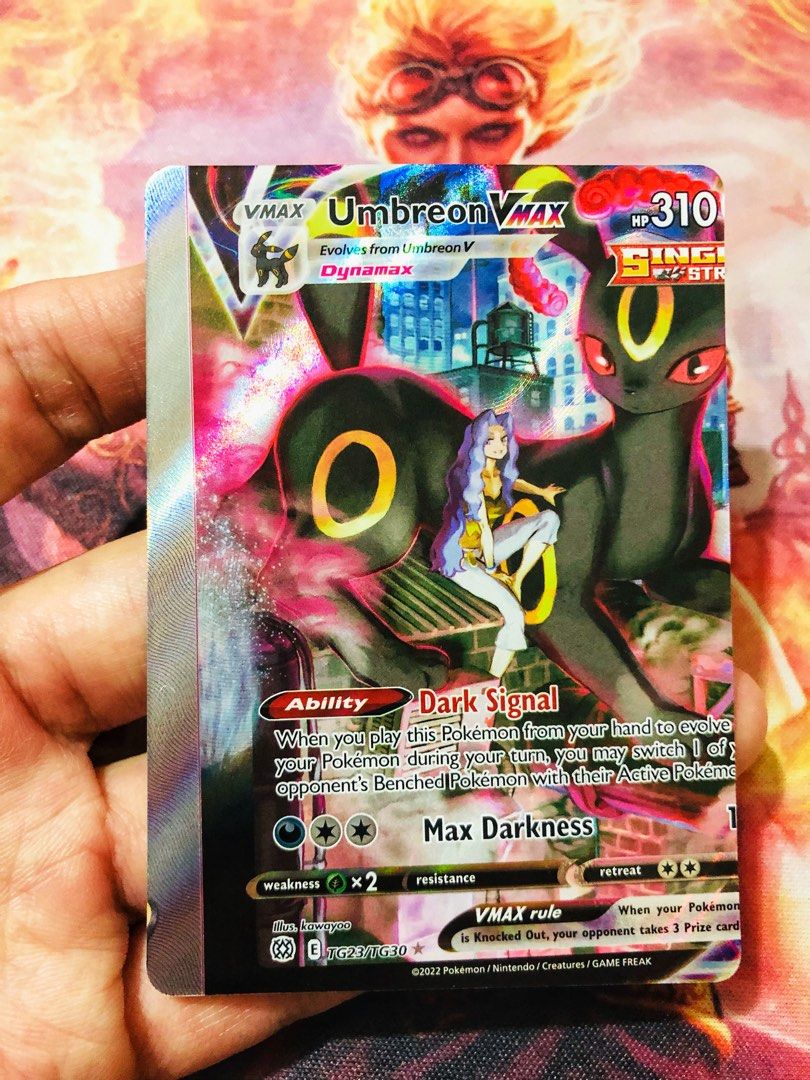 Miscut Misprint Error Pokemon card - Umbreon and Sylveon vmax on Carousell