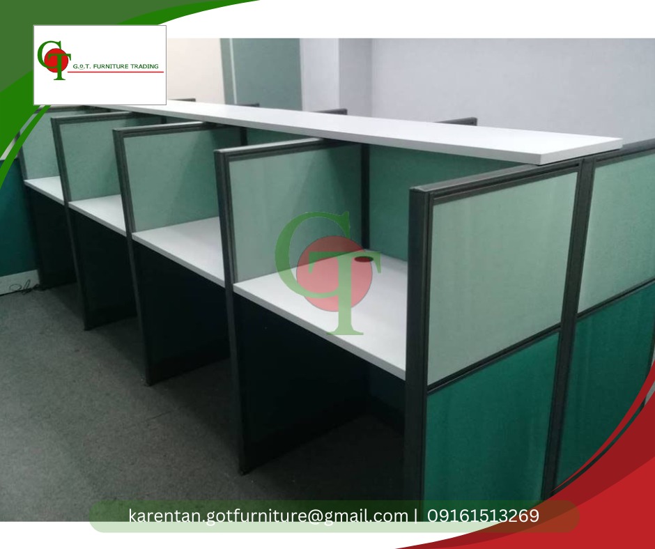 Modular Workstation with countertop | Office Partition | Customized ...