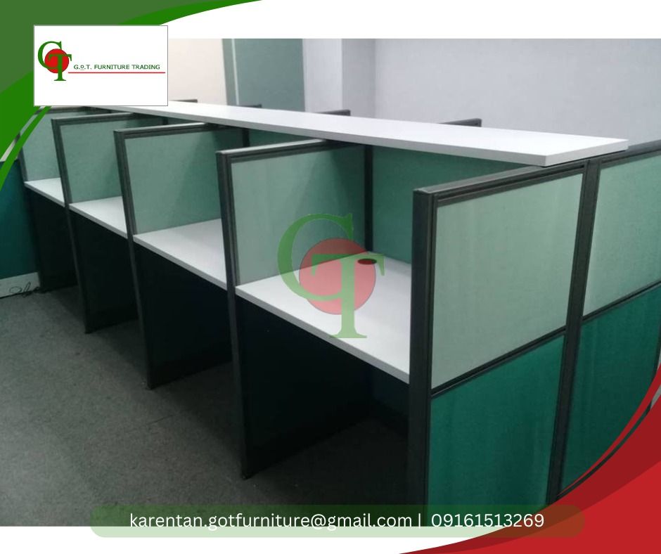 Modular Workstation with countertop | Office Partition | Customized ...