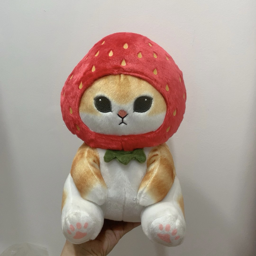 Mofusand Strawberry Plush RESTOCKED, Hobbies & Toys, Toys & Games on Carousell