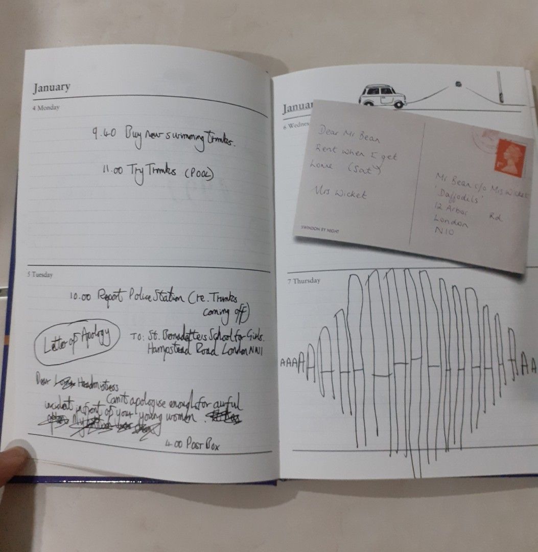 MR BEAN'S Diary 1993, Hobbies & Toys, Books & Magazines, Storybooks on ...