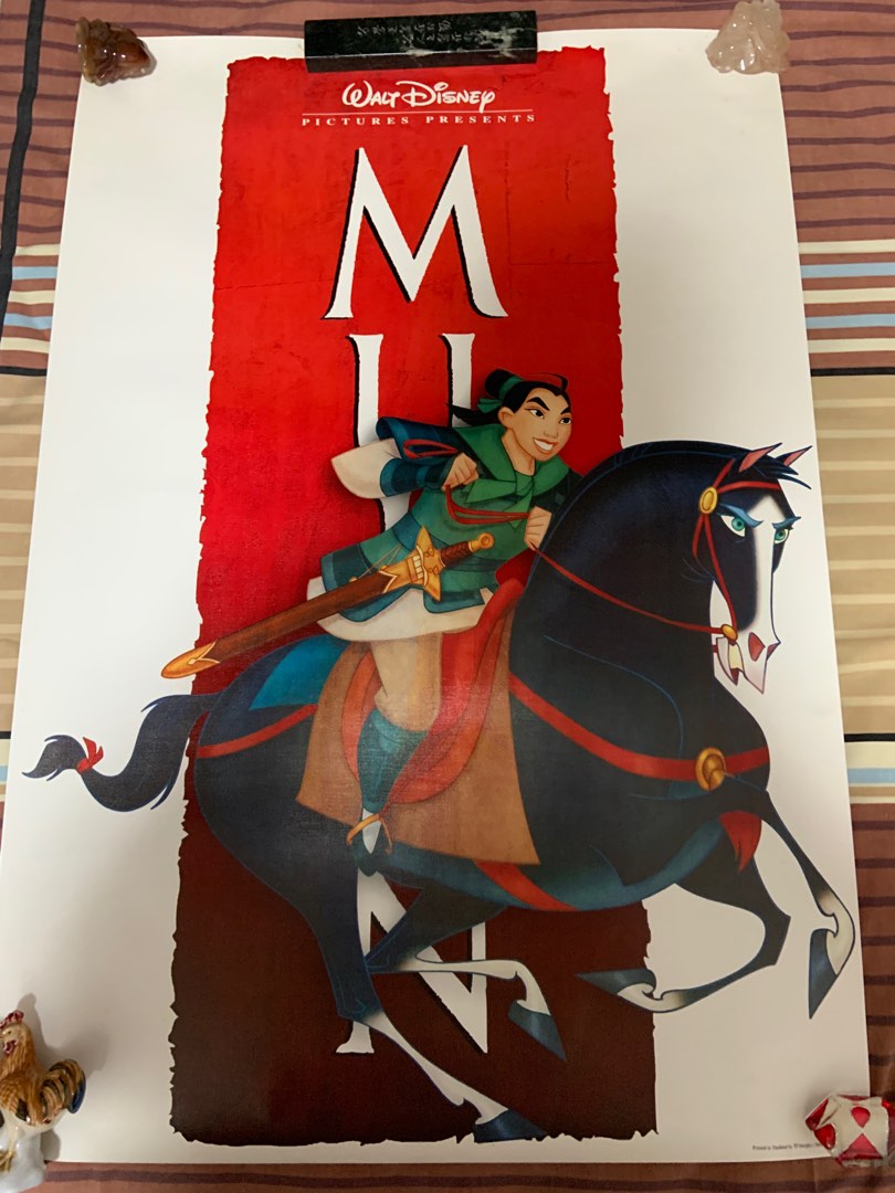 Mulan Disney original movie poster (Set A), Furniture & Home Living ...