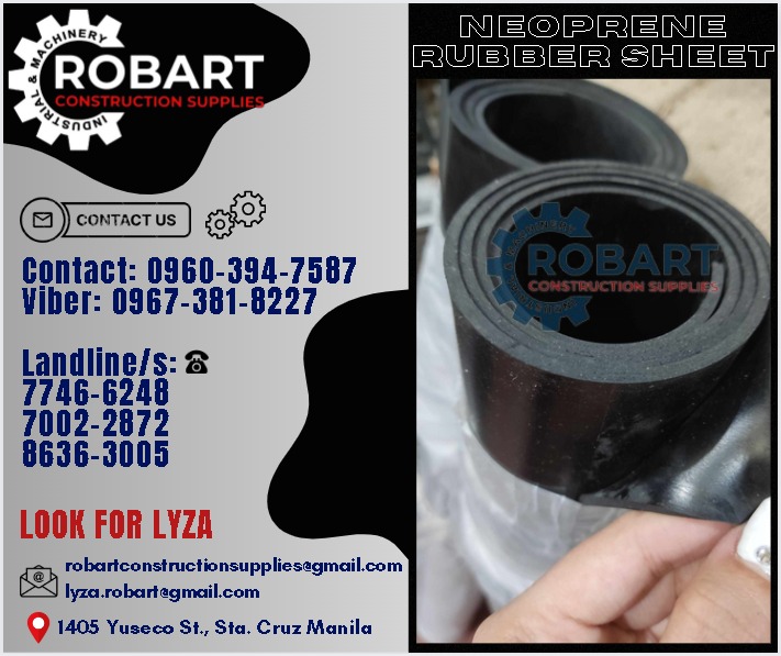 Neoprene Rubber Sheet, Commercial & Industrial, Construction Tools ...