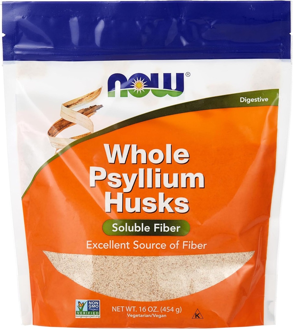 NOW Foods Whole Psyllium Husks 16 oz (454 g), Health & Nutrition ...