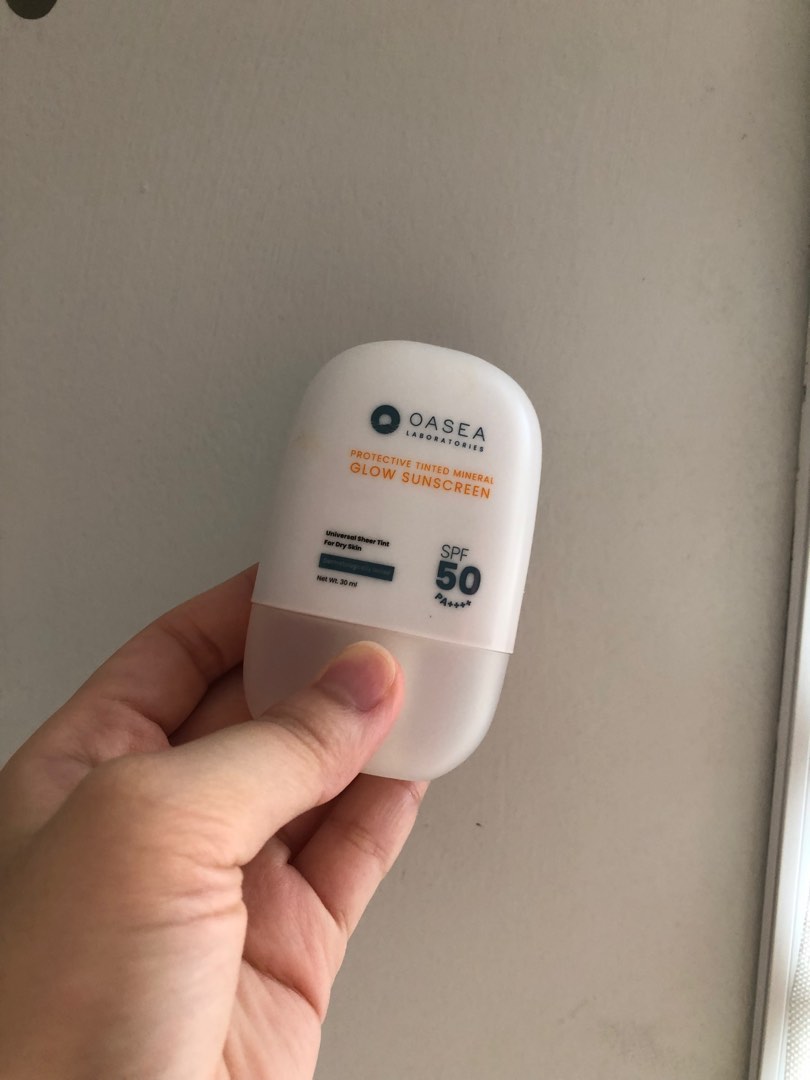Oasea Protective Tinted Mineral Glow Sunscreen 30 ml, Kesehatan ...