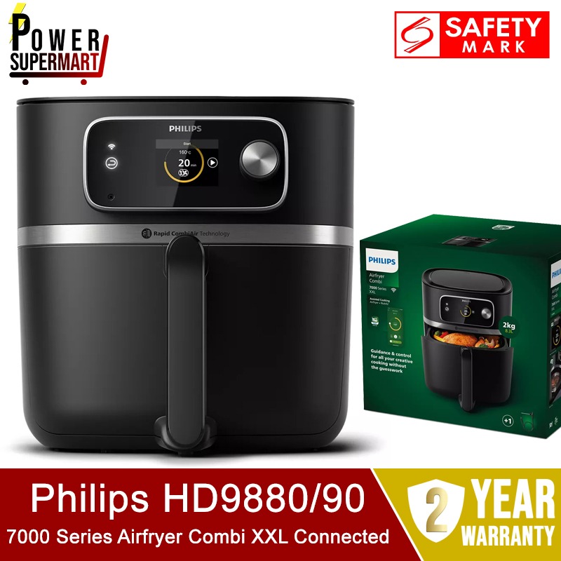 Philips HD9880 Airfryer Combi XXL Connected. HD9880/90 7000 Series ...