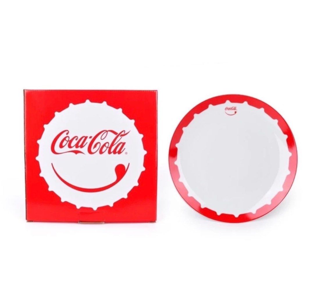 Plate (coca cola ceramic plate), Furniture & Home Living, Kitchenware ...