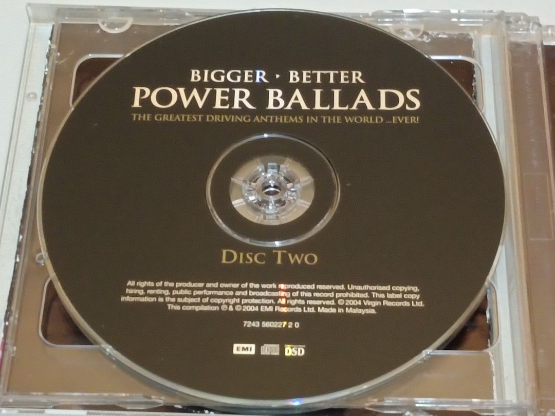 Power Ballads ( The Greatest Driving Anthem in the world ever...) 2 CD ...