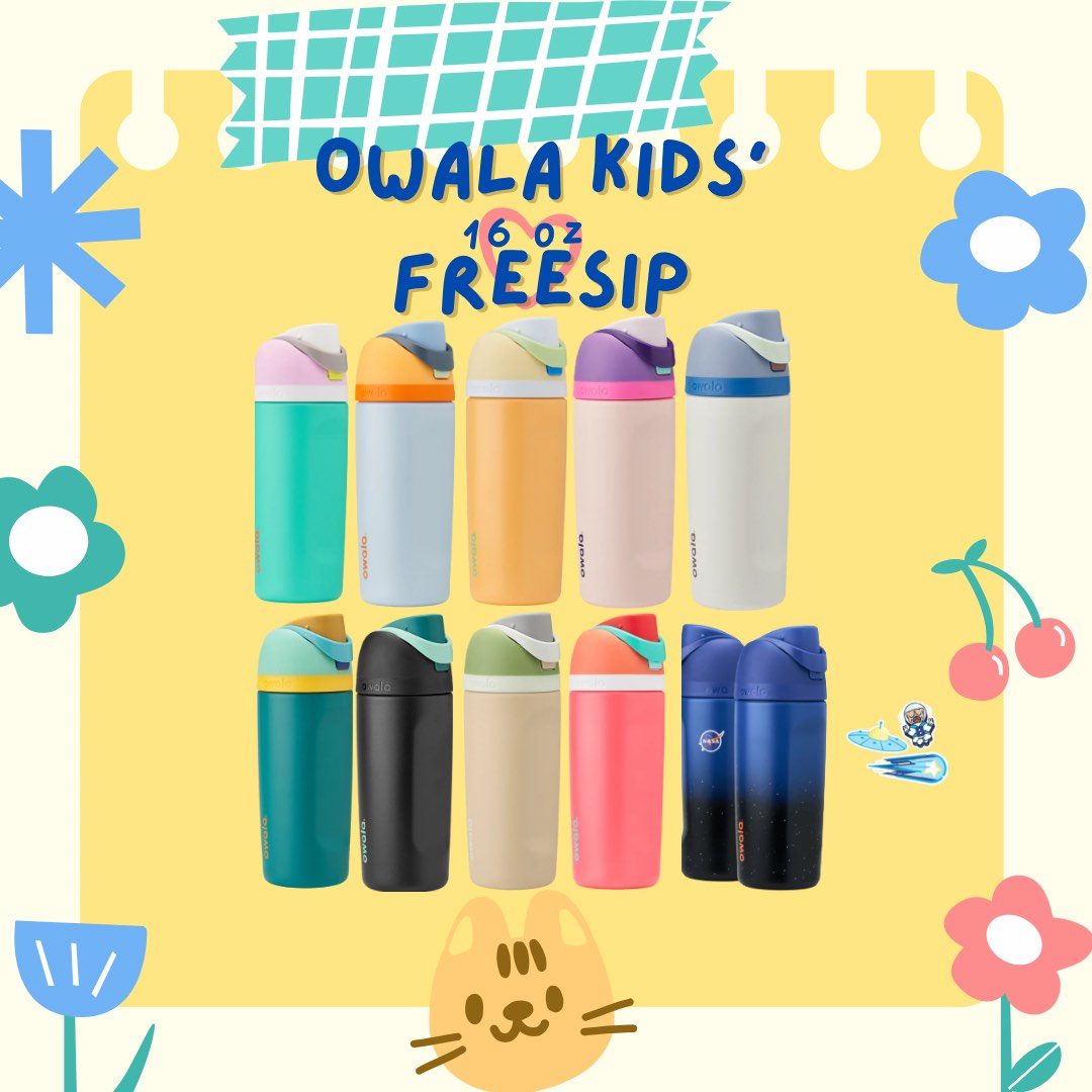 Pre-order: Owala Kids Freesip 16 oz (multiple colors), Furniture & Home ...