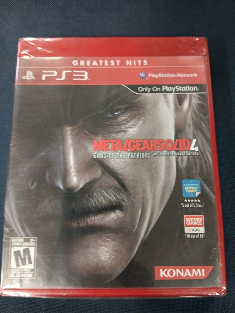 PS3 MetalGear 4 Guns of the Patriot, Video Gaming, Video Games ...