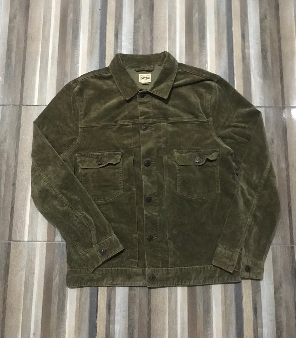 Pure Indigo Iron Blue Corduroy Trucker Jacket, Men's Fashion, Coats ...