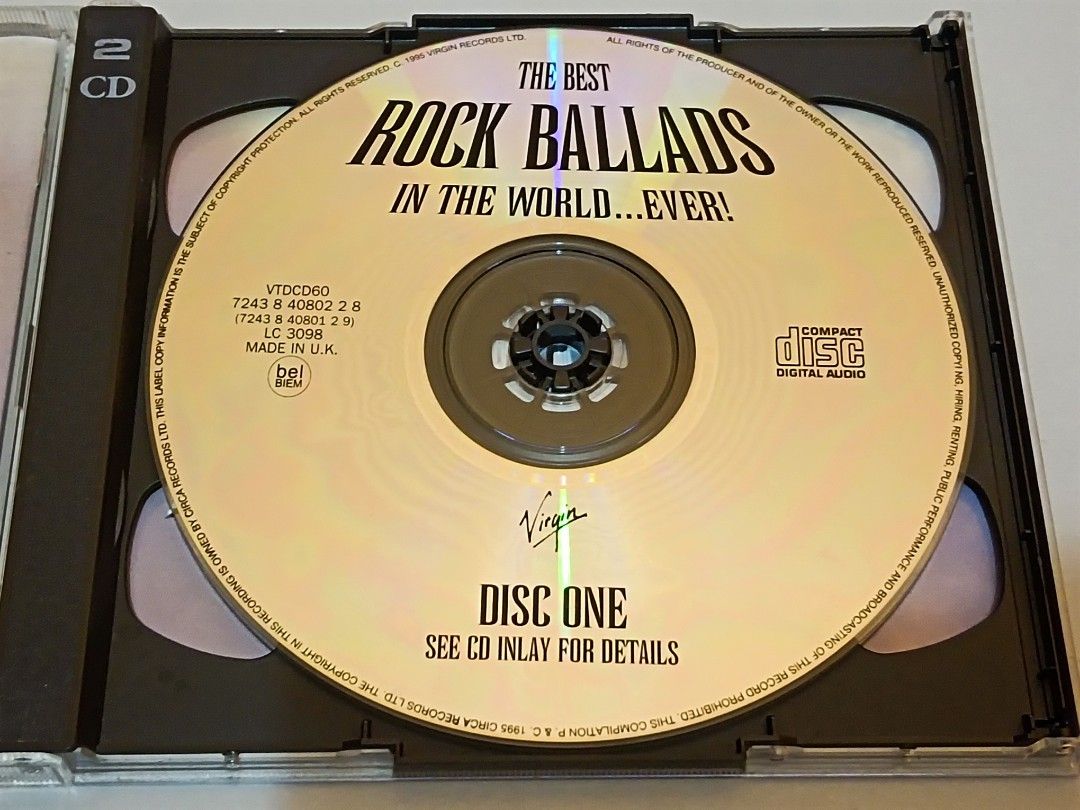 Rock Ballads, In The World...Ever! ( 2 CD ), Hobbies & Toys, Music ...