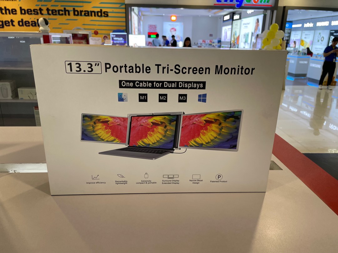 S13 13.3 portable tri screen monitor, Computers & Tech, Laptops ...