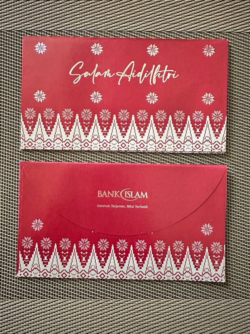 Sampul Duit Raya - Bank Islam (4 pieces), Hobbies & Toys, Stationery ...