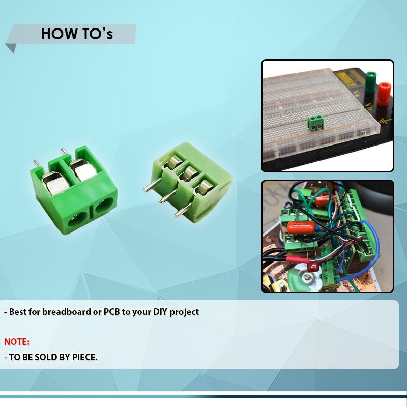SCREW TERMINAL BLOCK CONNECTOR (1-PC per ORDER), 2P 3P 5mm, BEST FOR ...