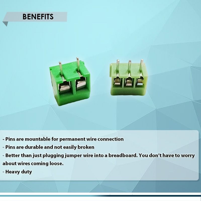 SCREW TERMINAL BLOCK CONNECTOR (1-PC per ORDER), 2P 3P 5mm, BEST FOR ...