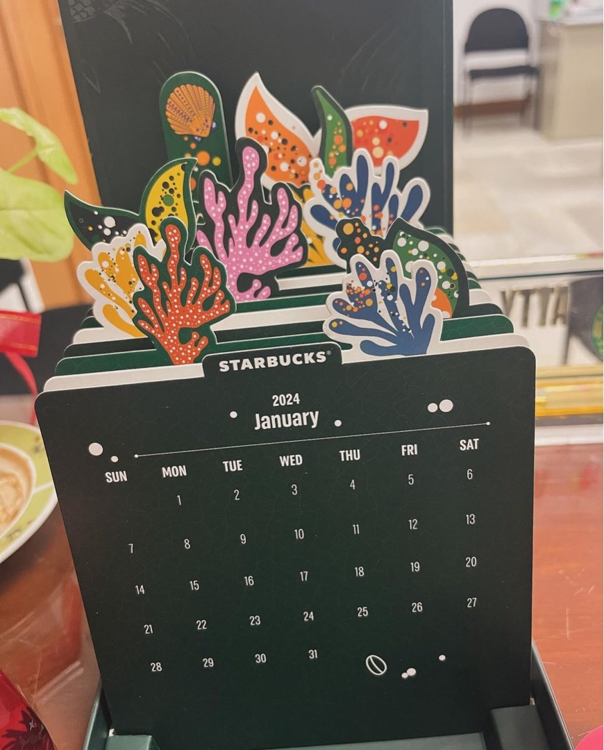 Starbucks 2024 Desk Calendar, Hobbies & Toys, Stationary & Craft, Other ...