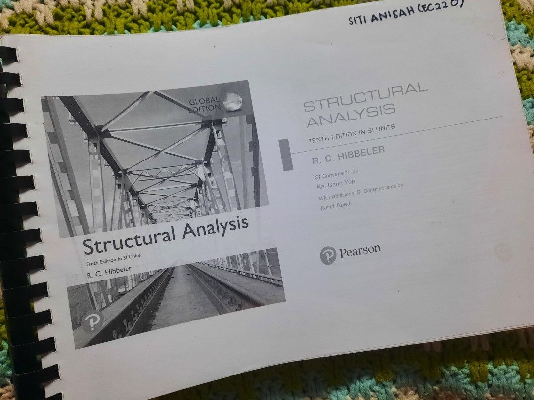 Structural Analysis 10th Edition by R.C. Hibbeler (ECS556), Hobbies ...