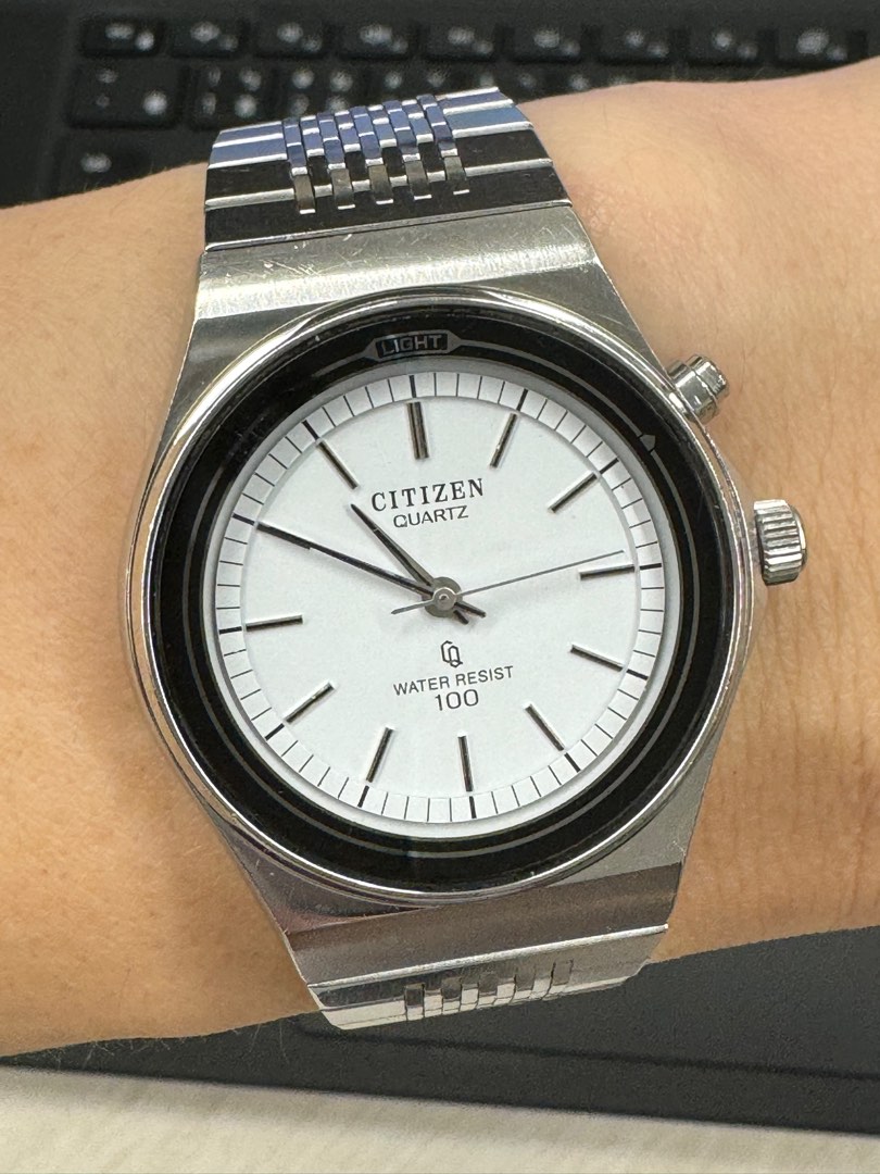Vintage Citizen Quartz CQ 100 lighting 手錶, 他的時尚, 手錶及配件, 手錶在旋轉拍賣