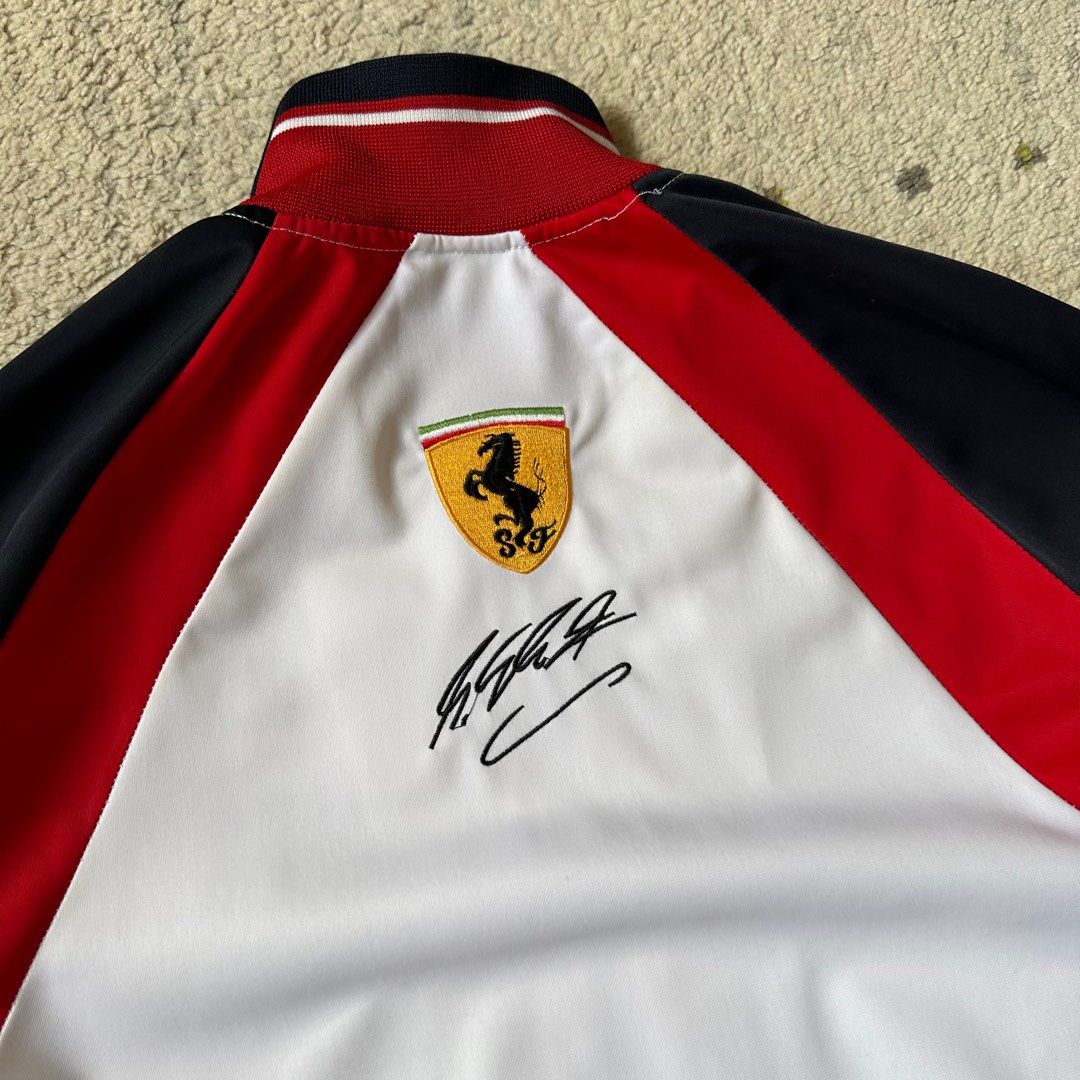 Vintage Ferrari racing jacket, Men's Fashion, Activewear on Carousell