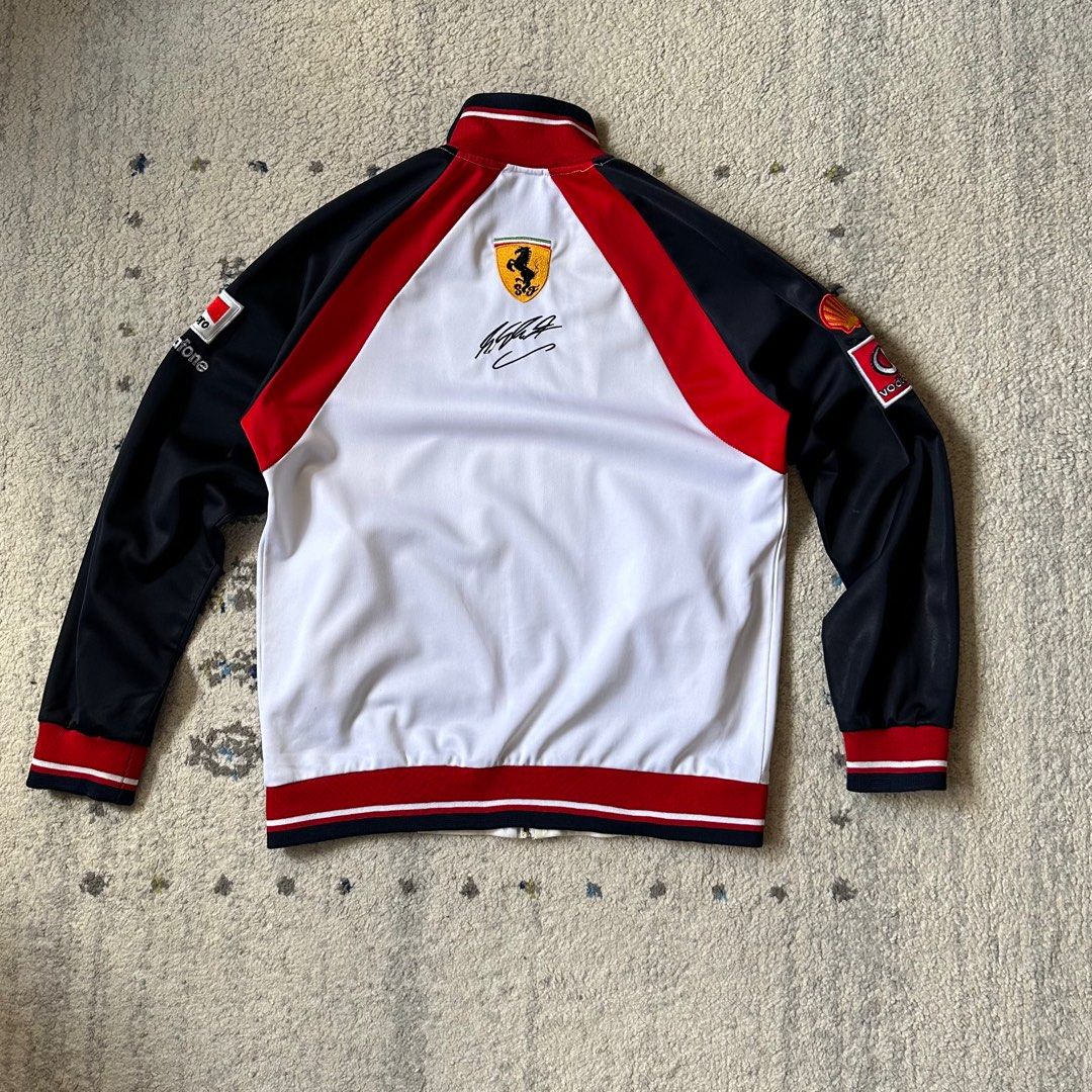 Vintage Ferrari racing jacket, Men's Fashion, Activewear on Carousell
