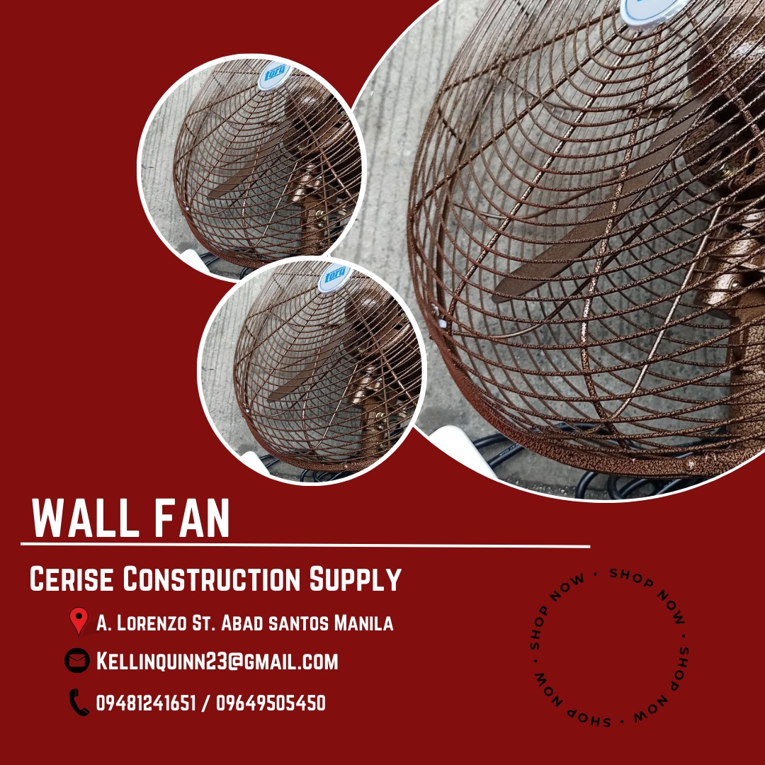 Wall Fan, Commercial & Industrial, Construction Tools & Equipment on ...