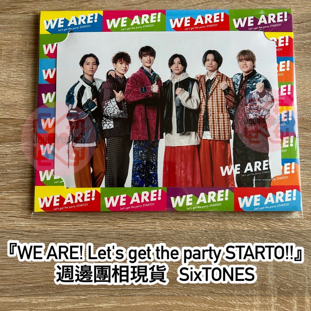 『WE ARE! Let's get the party STARTO!!』 週邊團相現貨 なにわ男子 snowman Snow Man SixTONES j家 we are 公式相 週邊 ...