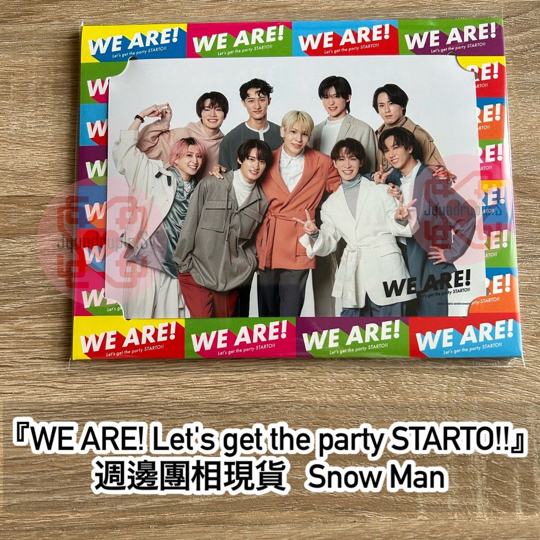 『WE ARE! Let's get the party STARTO!!』 週邊團相現貨 なにわ男子 snowman Snow Man SixTONES j家 we are 公式相 週邊 ...