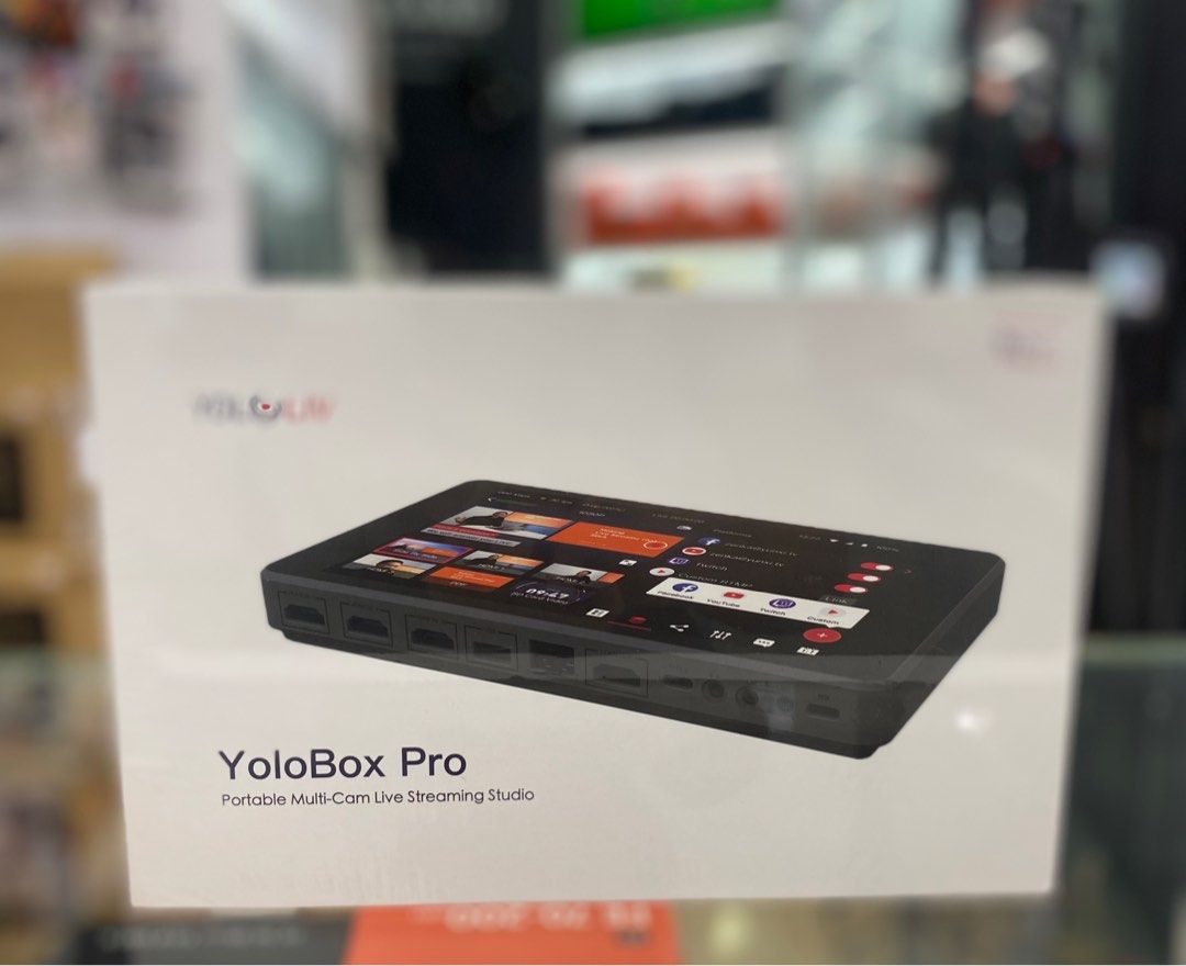 YoloLiv YoloBox Pro Portable Multi-Camera Encoder / Steamer , Switcher / Monitor & Recorder ...