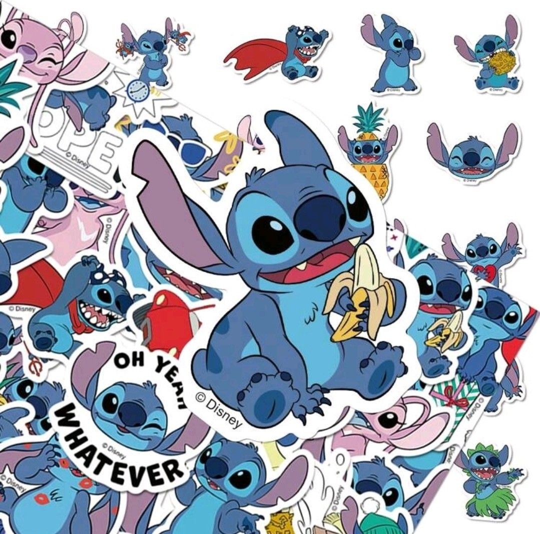 50PCS/SET. LILO AND STITCH WATERPROOF STICKERS!! ALL DIFF DESIGN ...