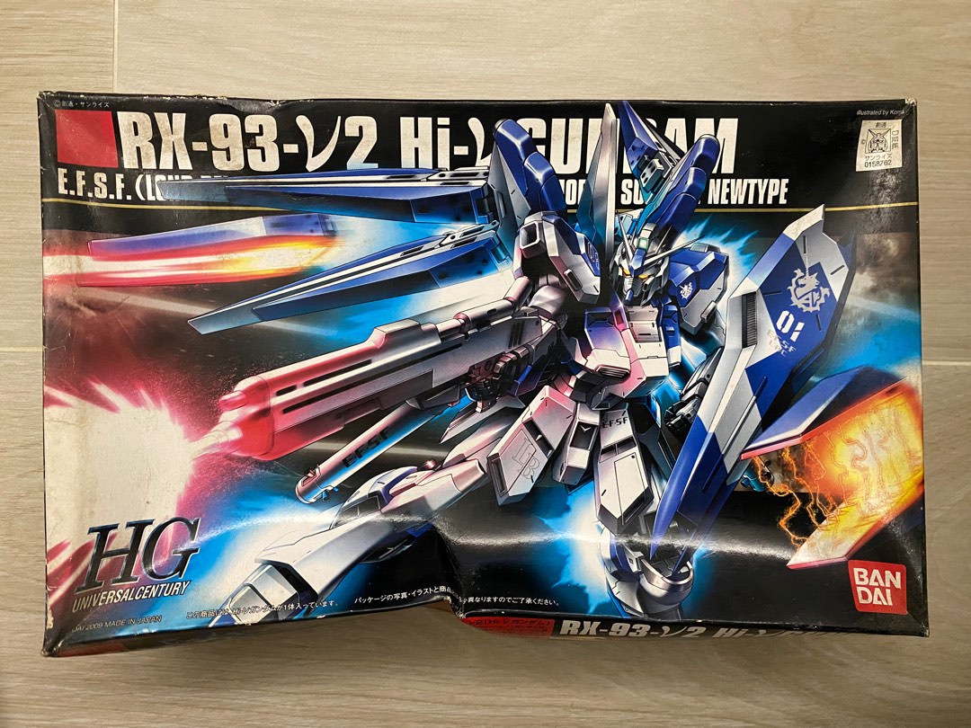 殘盒 HGUC Hi Nu Gundam, 興趣及遊戲, 玩具 & 遊戲類 - Carousell