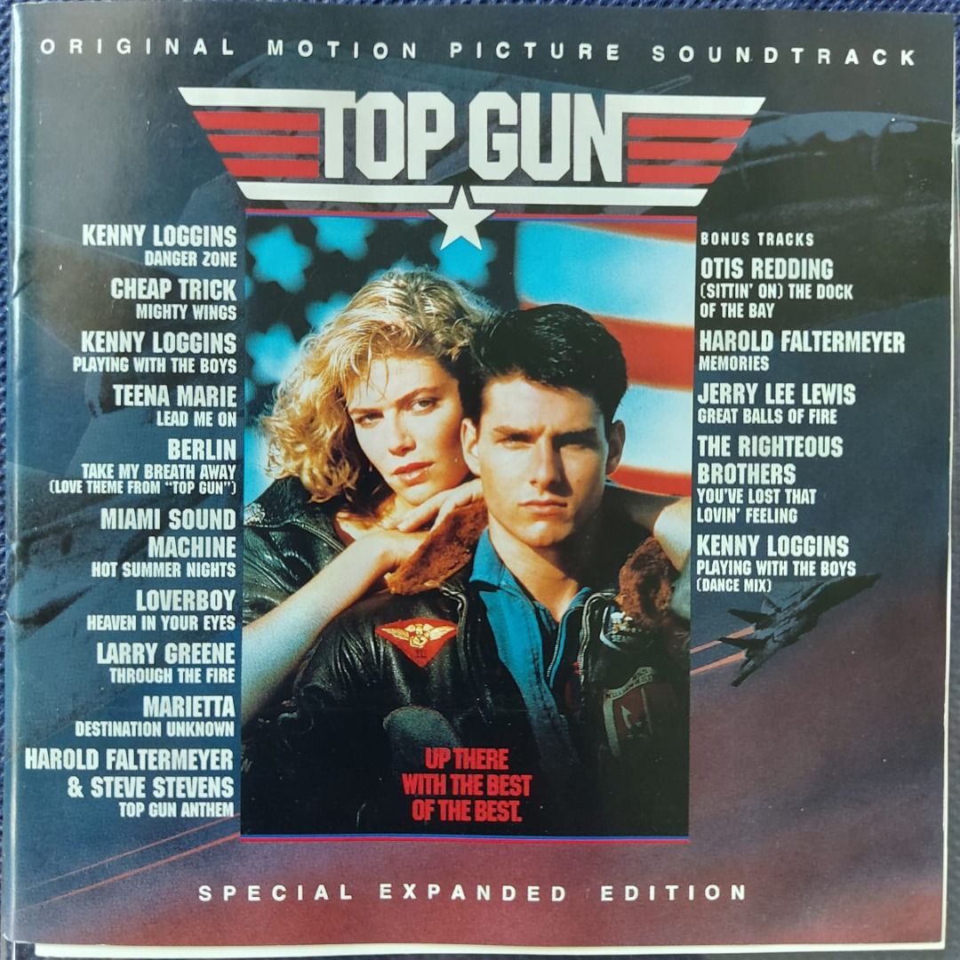 壯志凌雲 TOP GUN 電影原聲 CD ost (86年 発表, 04年 日本版, 側帶付, 1780yen) Take My Breath ...