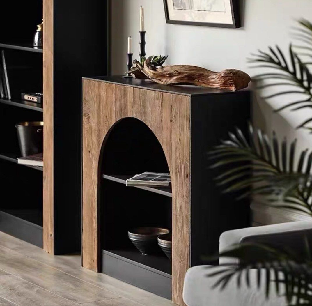 ABEL Industrial Solid Wood Display Shelf, Furniture & Home Living ...