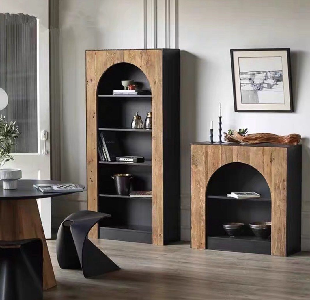 ABEL Industrial Solid Wood Display Shelf, Furniture & Home Living ...