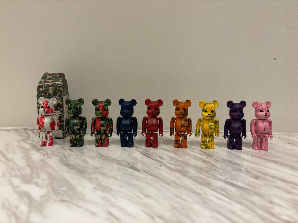 Bearbricks 100% Bape Play Series 3 full set + secret , Hobbies & Toys ...