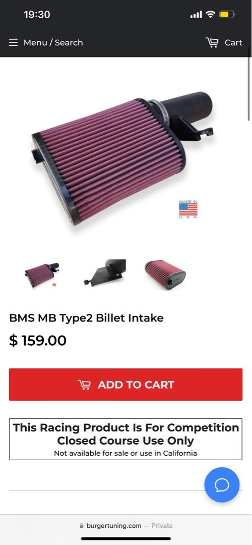 BMS COLD AIR INTAKE C class E class GLC, Car Accessories, Accessories ...