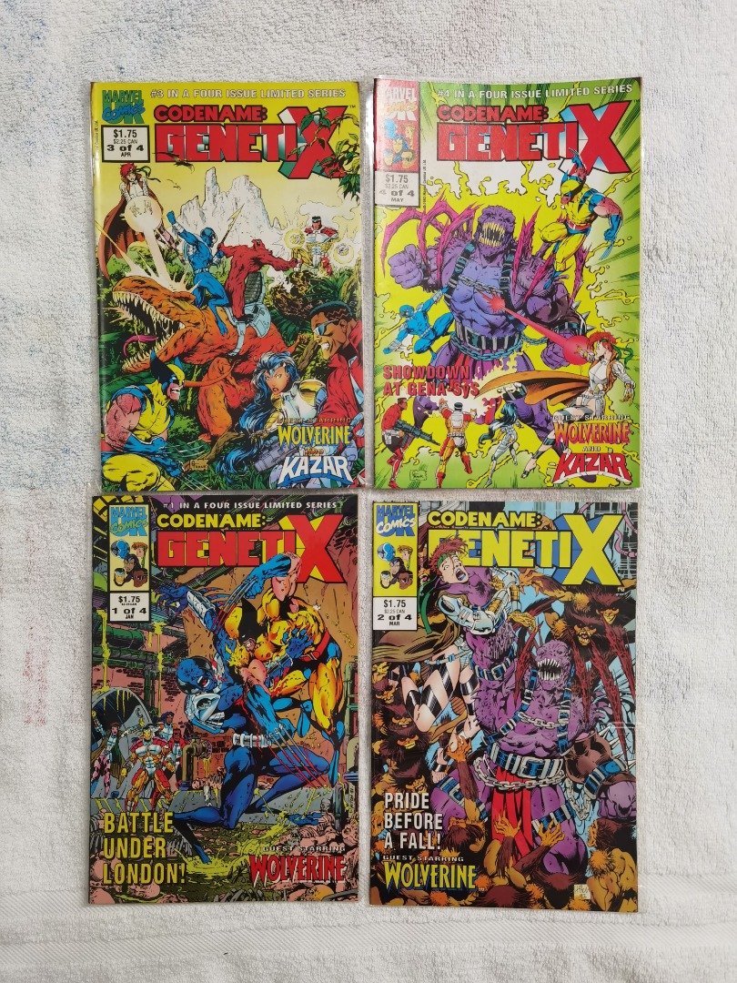 Codename Genetix (1993) issue 1-4: Nature of the Beast. complete set ...