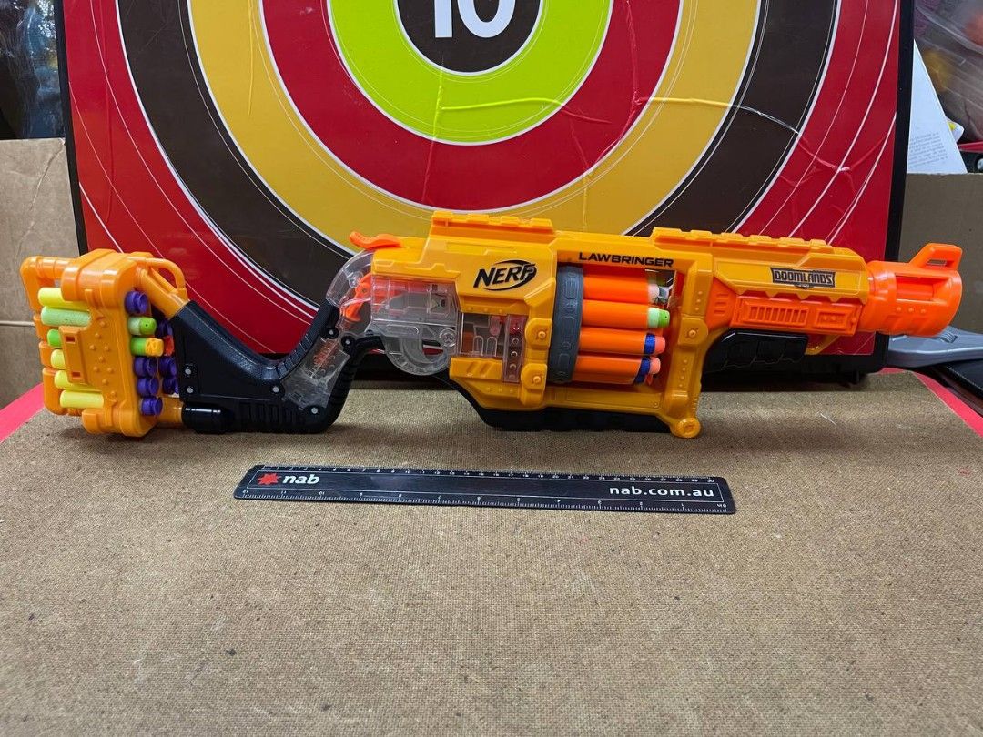 Doomlands Lawbringer Nerf Blaster, Hobbies & Toys, Toys & Games on ...