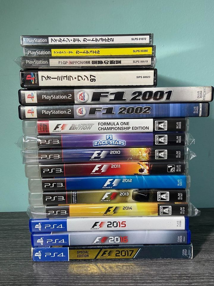 F1 Formula 1 Game Collection PS1 PS2 PS3 PS4, Video Gaming, Video Games ...