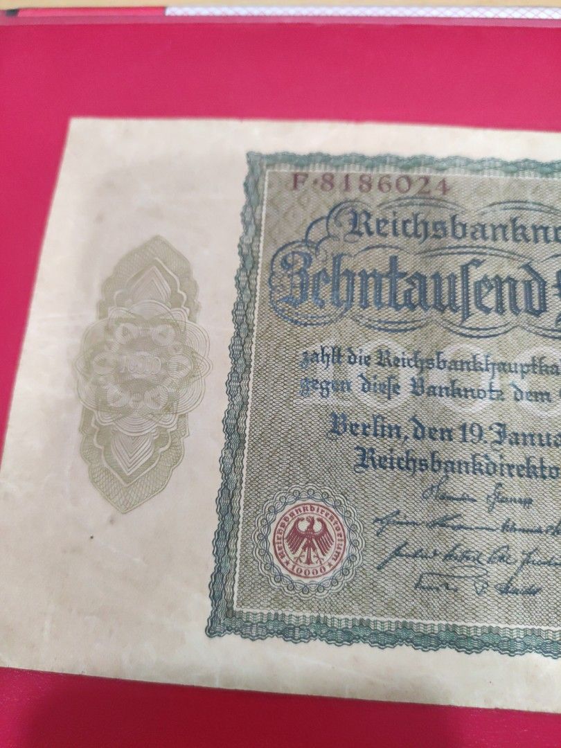 German Vampire Notes - 1922 10,000 MARK Germany Currency Banknote ...