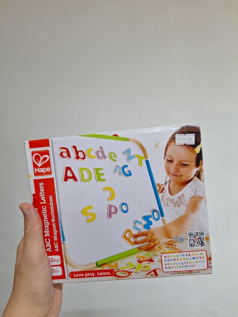 Hape ABC magnetic letters, Hobbies & Toys, Toys & Games on Carousell
