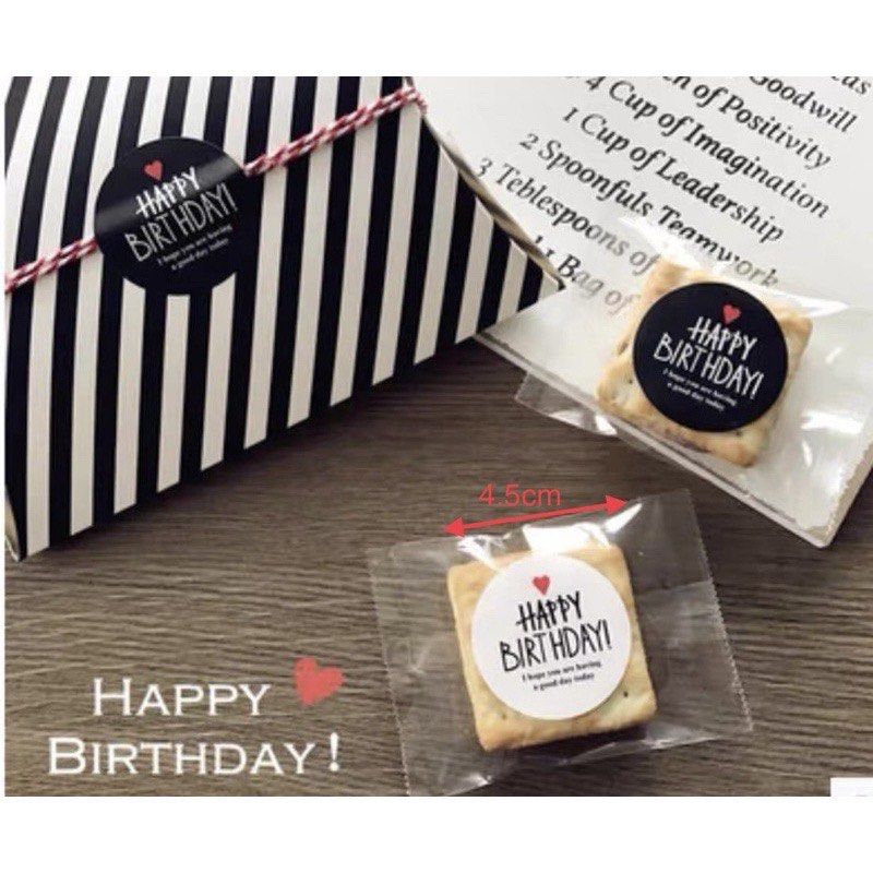 Happy Birthday Stickers Label Decoration for Birthday Gift Goodies ...